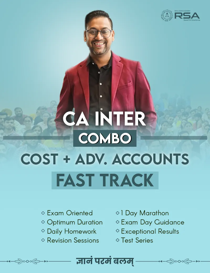 Combo - Cost + Adv. Acc. (Fast Track - New Course) | Rahul Shikha Academy